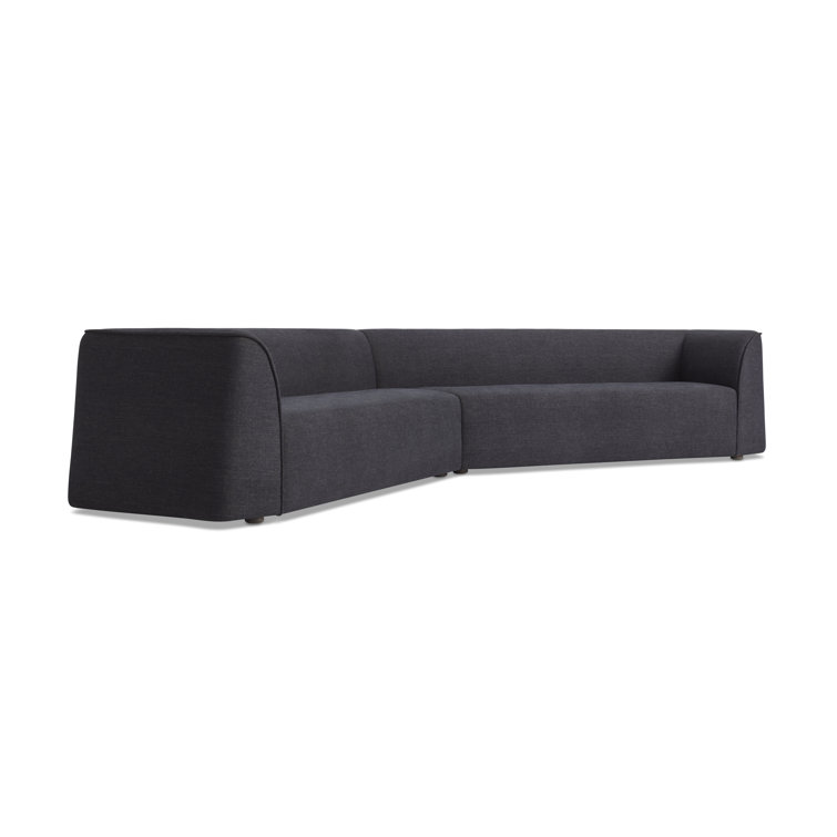 Blu Dot Thataway Angled Sectional Sofa in Tofte Navy Perigold